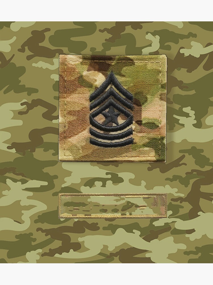 "Army SGM Sergeant Major Rank" Sticker for Sale by FraukeFreitag ...