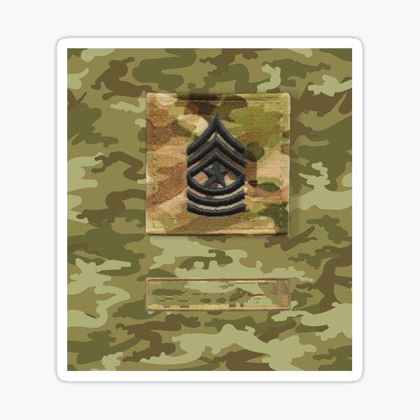"Army SGM Sergeant Major Rank" Sticker for Sale by FraukeFreitag ...
