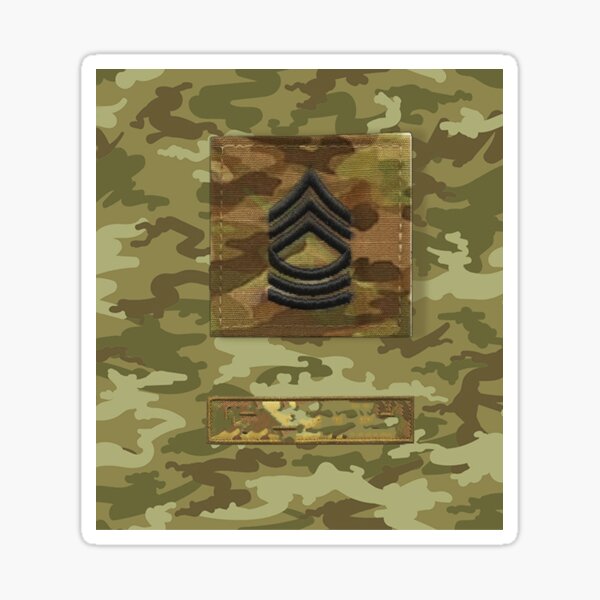 "Army Master Sergeant Rank" Sticker for Sale by WendelinHamann | Redbubble