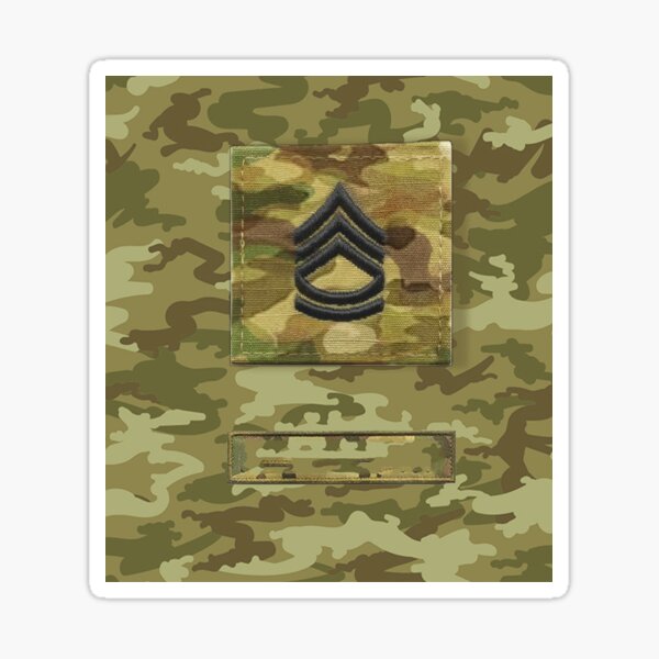 "Army rank sergeant first class" Sticker for Sale by WendelinHamann ...