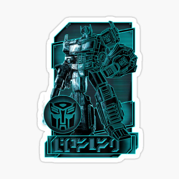 "War For Cybertron Prime Portrait" Sticker for Sale by TayissaGrealy ...
