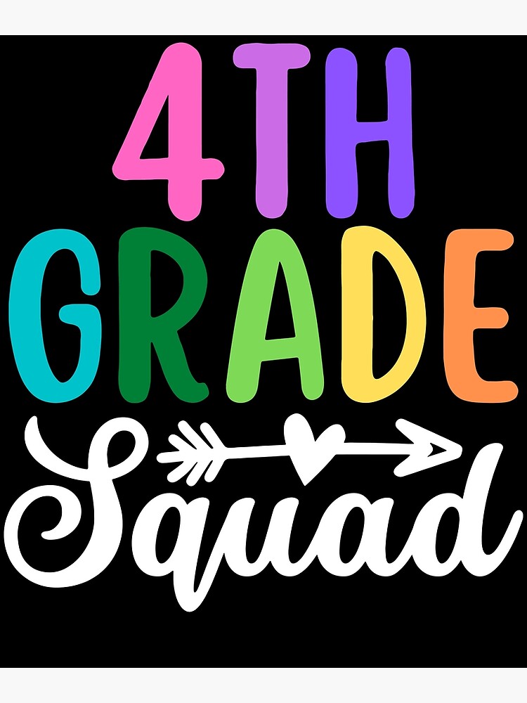 Póster «Equipo de 4to grado Equipo de cuarto grado Maestro Equipo de ...