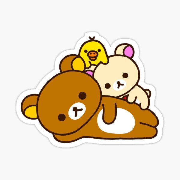 "Rilakkuma-Rilakkuma's-" Sticker for Sale by fouadanime | Redbubble