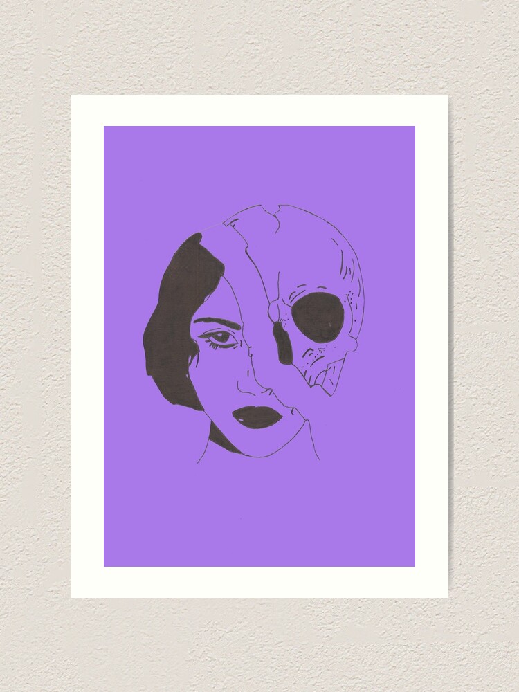 "Half woman half skeleton" Art Print for Sale by Audrey54300 | Redbubble