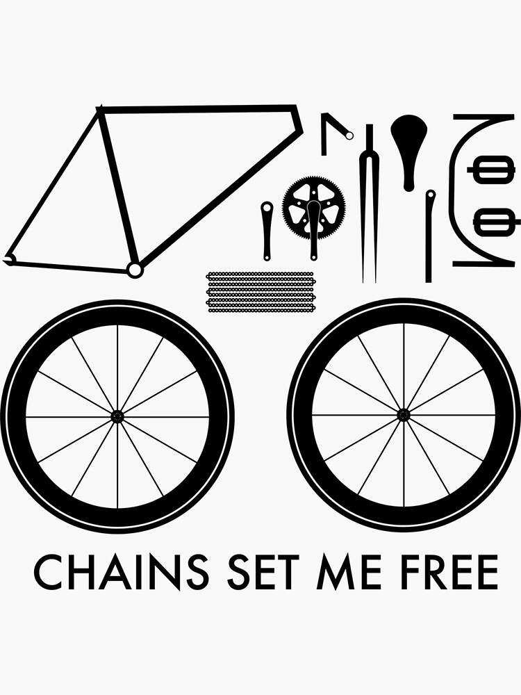 "Chains Set Me Free Sticker" Sticker for Sale by blazekwitheez | Redbubble