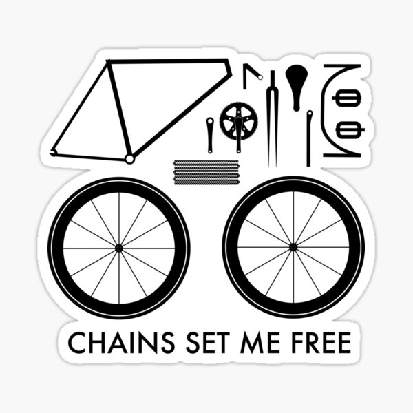"Chains Set Me Free Sticker" Sticker for Sale by blazekwitheez | Redbubble