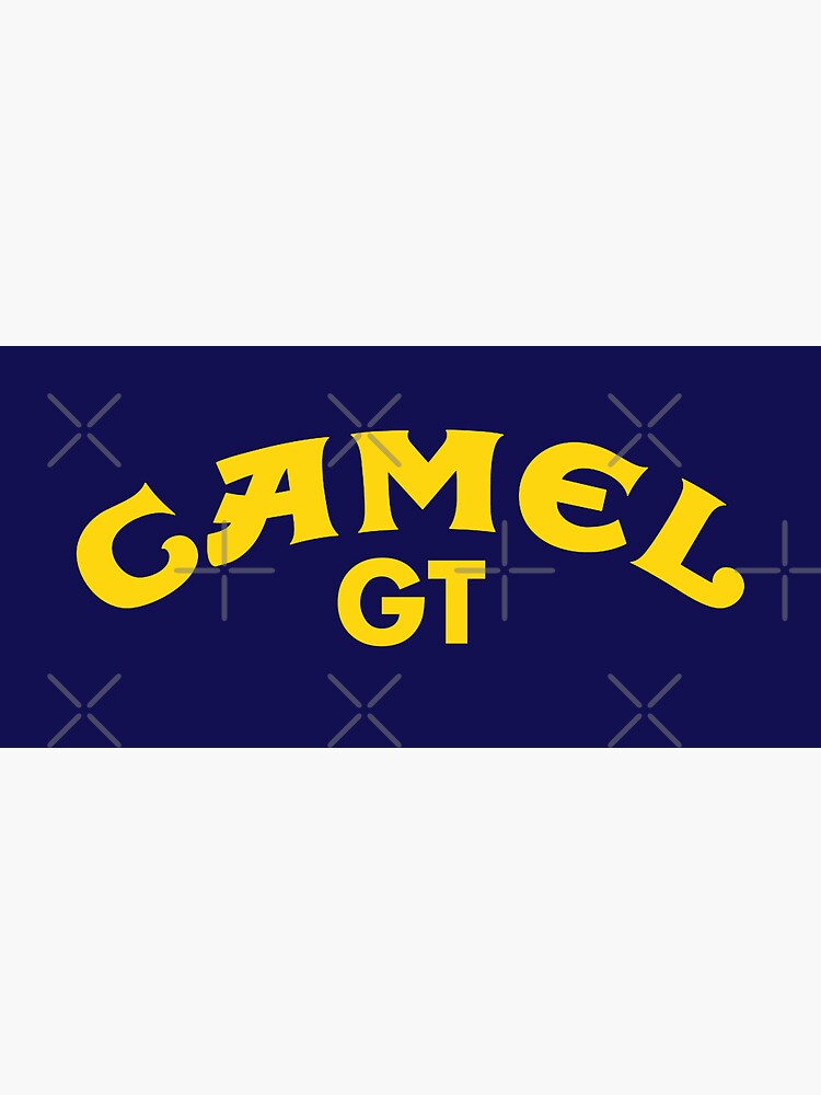 "Camel GT Yellow & Blue" Sticker for Sale by darkmonohue | Redbubble