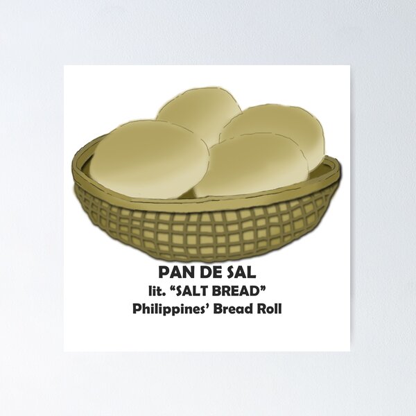 "Doodle art of Pandesal - Philippines' bread roll" Poster for Sale by ...