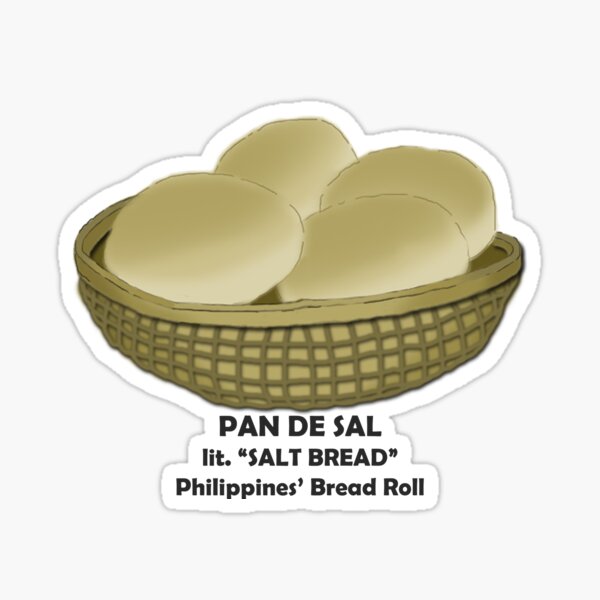 "Doodle art of Pandesal - Philippines' bread roll" Sticker for Sale by ...