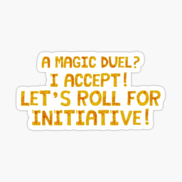 "Lets Duel!" Sticker by Corpsecutter | Redbubble