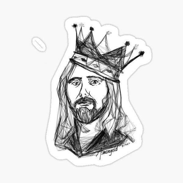 "Best Bet To Grow Asmongold King Otk Apply These Secret" Sticker for ...