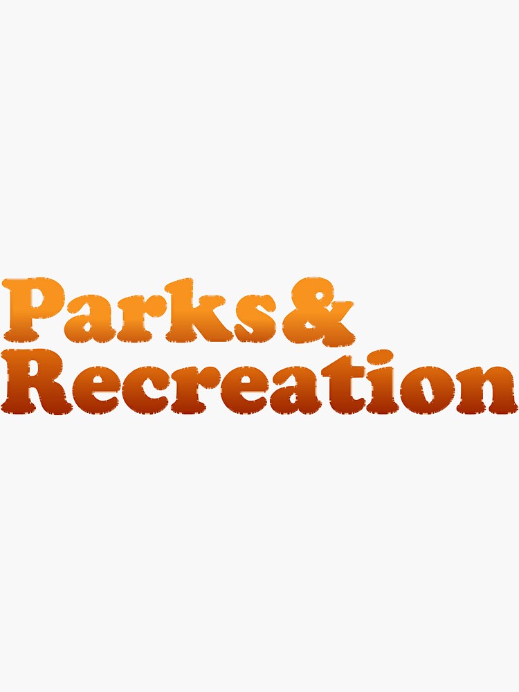 "Parks and rec retro logo" Sticker for Sale by BrendanPocs | Redbubble