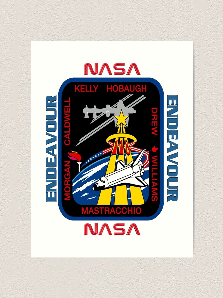 "STS-118 Endeavour Mission Logo" Art Print for Sale by Quatrosales ...