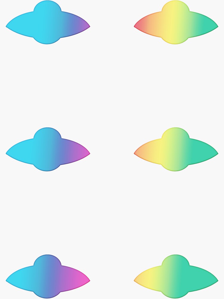 "UFO rainbow - LGBTQ sticker collection" Sticker for Sale by Nimsdesign ...