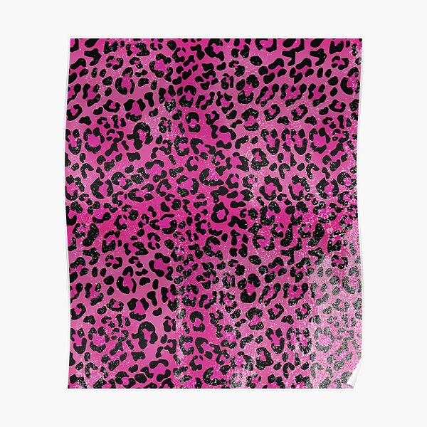 "Cute Pink leopard " Poster for Sale by USAPRIDE22 | Redbubble