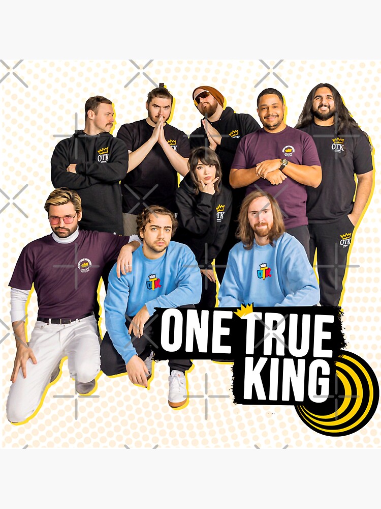 "The Only Skill Asmongold Otk One True King Omg The Best" Sticker for ...