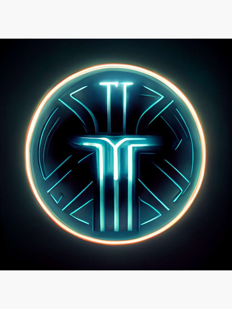 "Tron Icon" Sticker for Sale by cassiarose | Redbubble