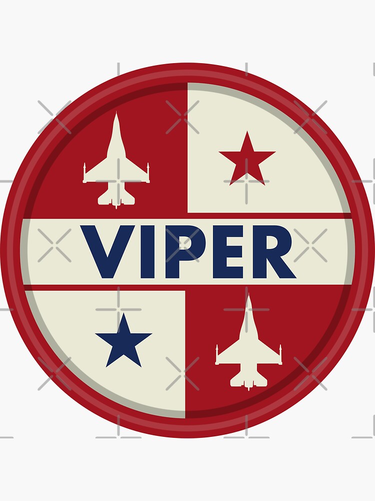 "F-16 Viper Patch" Sticker for Sale by FireMission45 | Redbubble