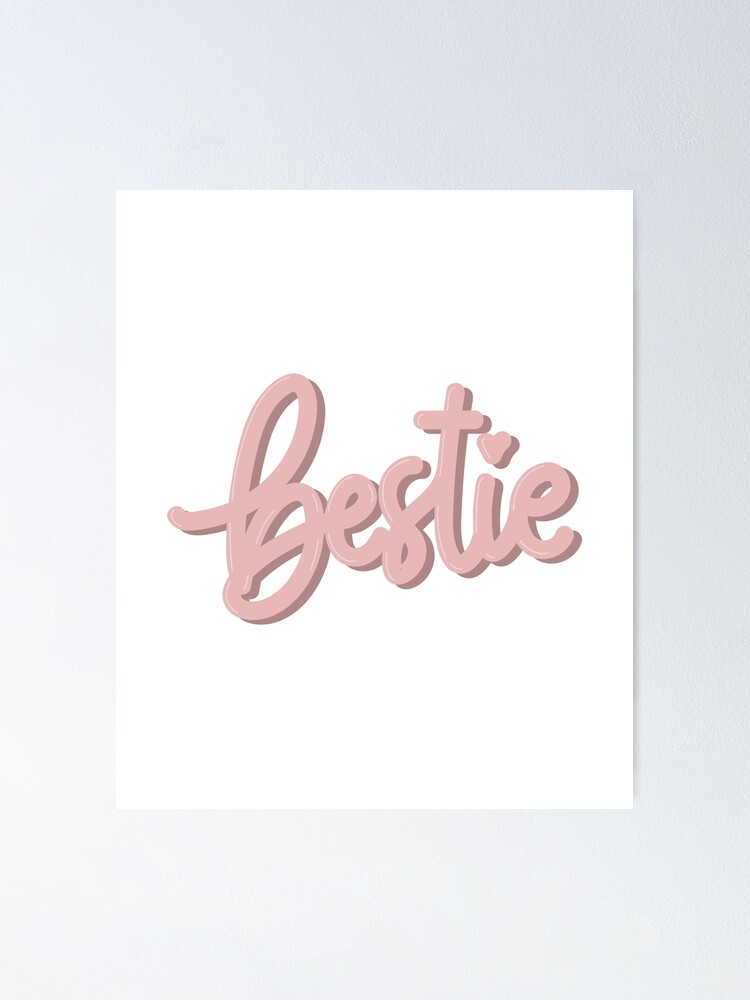 "bestie stickers" Poster for Sale by softivart | Redbubble