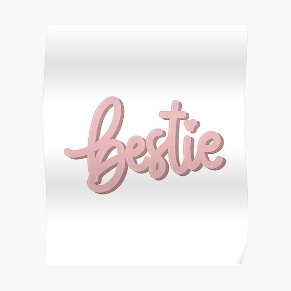 "bestie stickers" Poster for Sale by softivart | Redbubble