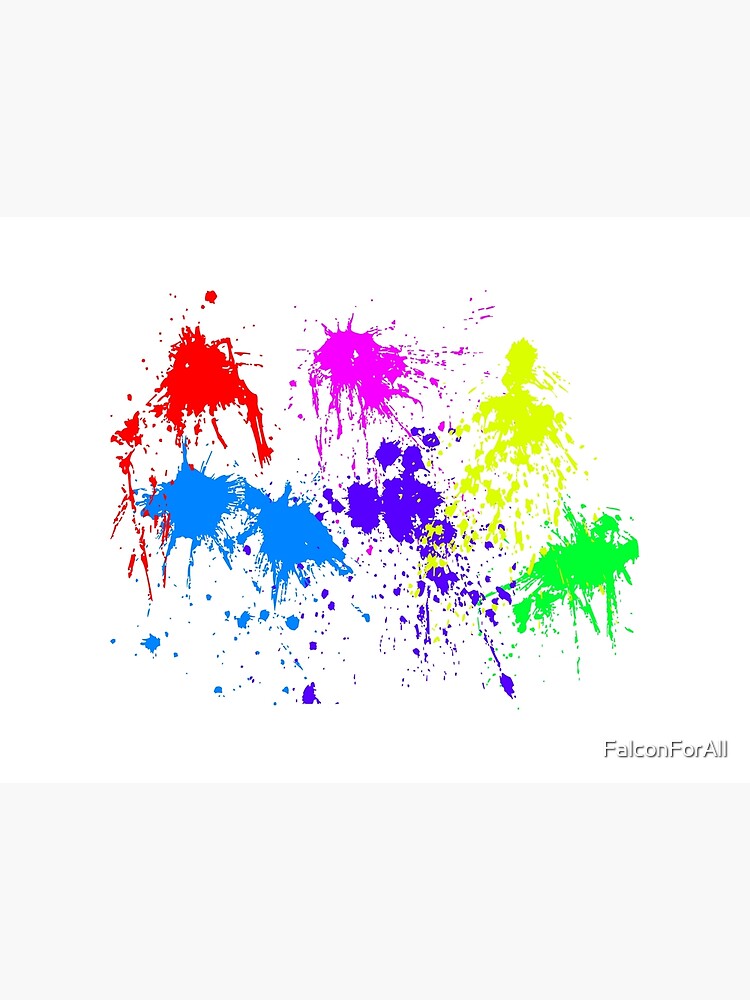 "Random color paint splatters" Poster for Sale by FalconForAll | Redbubble