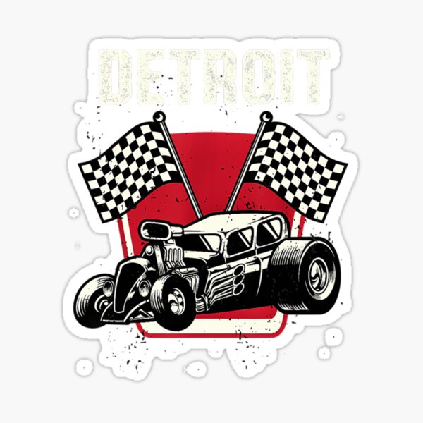 "Motor City Woodward Hot Rod Race Car " Sticker for Sale by ElBoDream ...