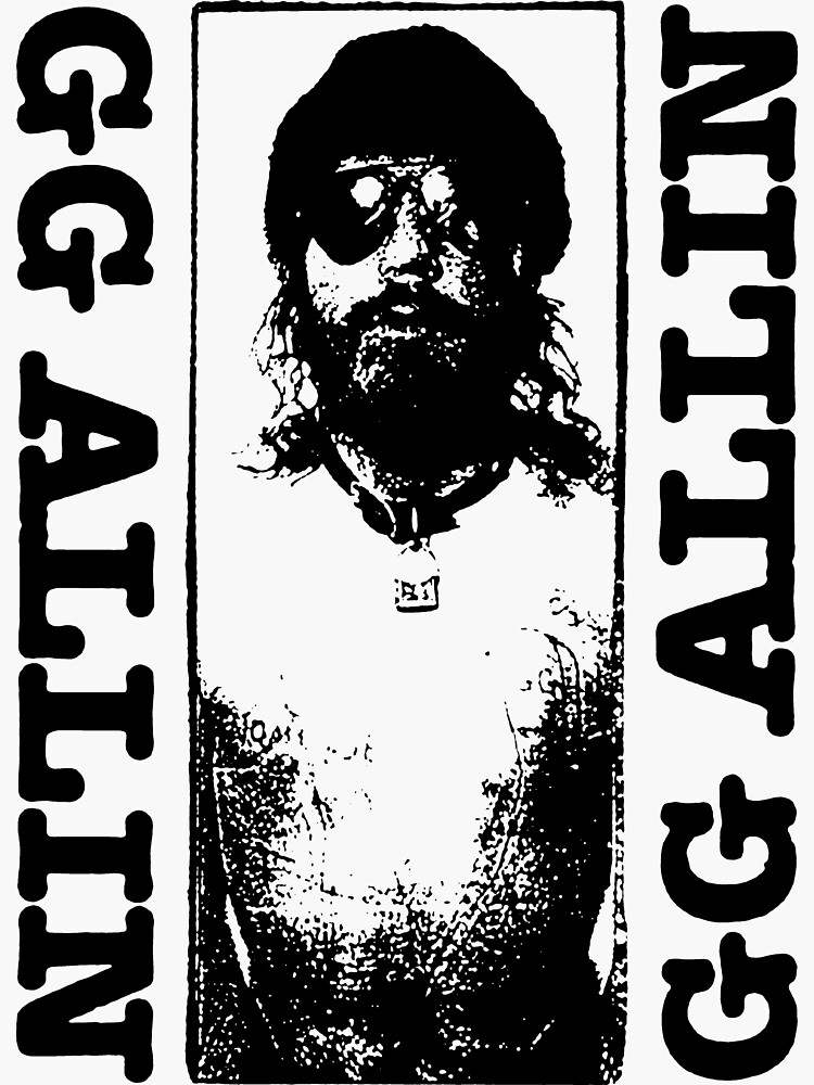 Gg Allin Sticker For Sale By Vilhanayarmi Redbubble
