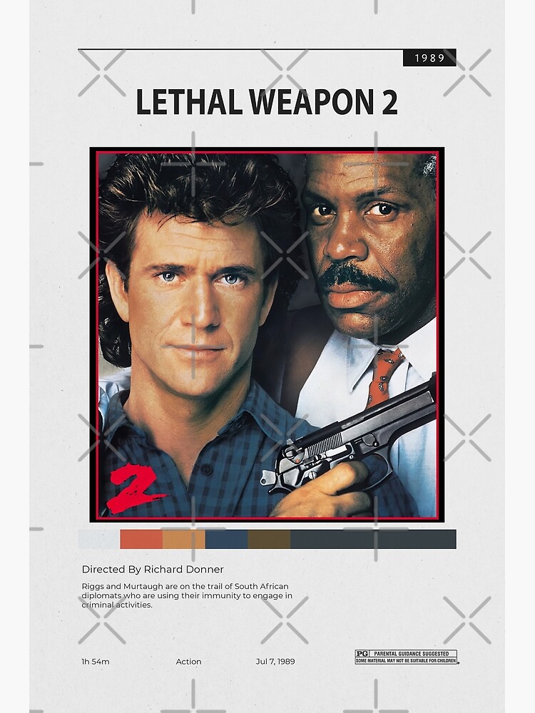 "Lethal Weapon 2 movie poster 1989, action" Poster for Sale by LifeOnTheStage | Redbubble