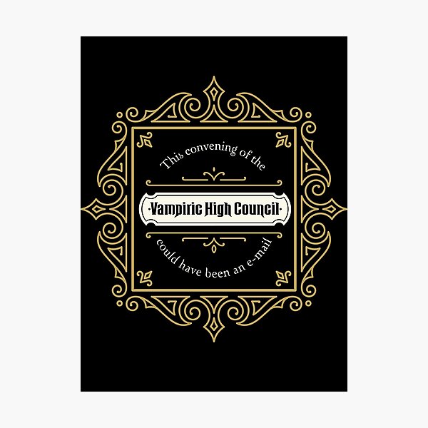 "Diese Ratssitzung hätte eine E-Mail sein können" Fotodruck von Elly ...