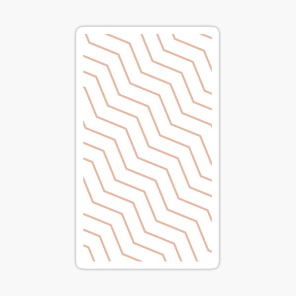 "Pink and White Zig Zag" Sticker for Sale by Coral-Cases | Redbubble
