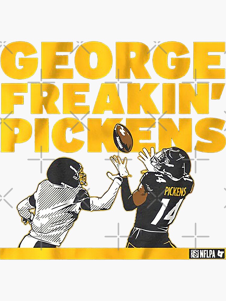 "george football pickens" Sticker for Sale by mziememcd | Redbubble
