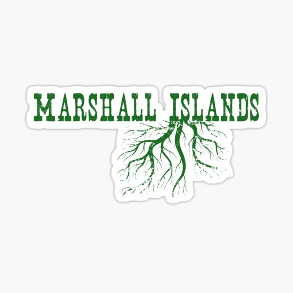 "Marshall Islands Roots" Sticker by surgedesigns | Redbubble