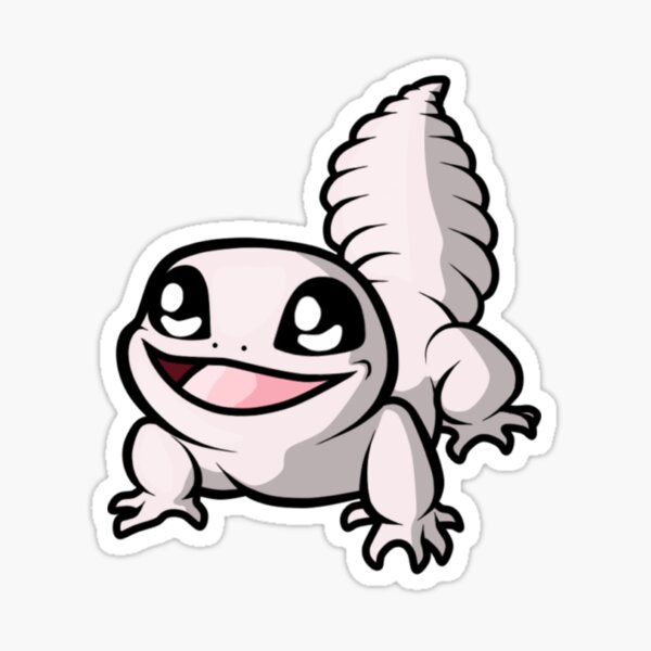 "Chibi Blizzard Leopard Gecko Design" Sticker for Sale by AMackInCheese ...