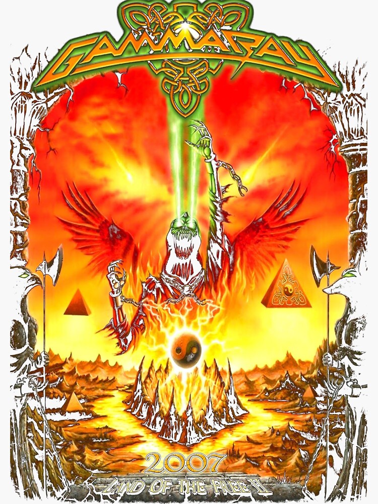 " GAMMA RAY BAND" Sticker for Sale by Isadoroore | Redbubble