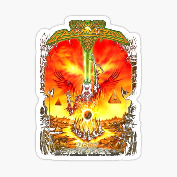 " GAMMA RAY BAND" Sticker for Sale by Isadoroore | Redbubble