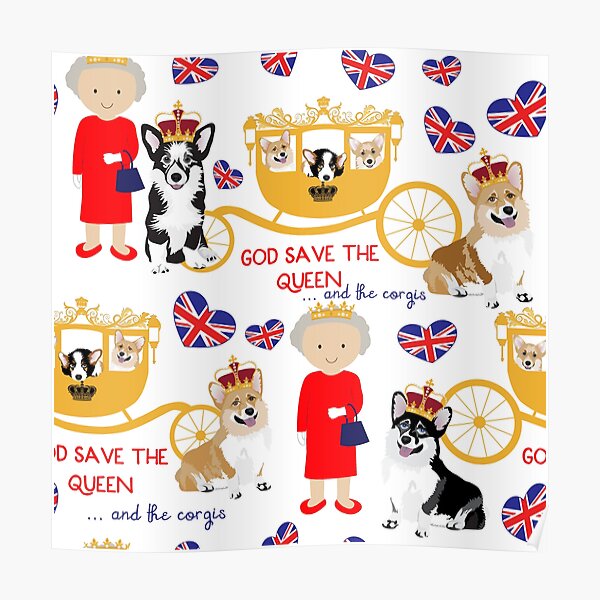 Póster «Copia de su alteza la reina Isabel del Imperio Británico con ...