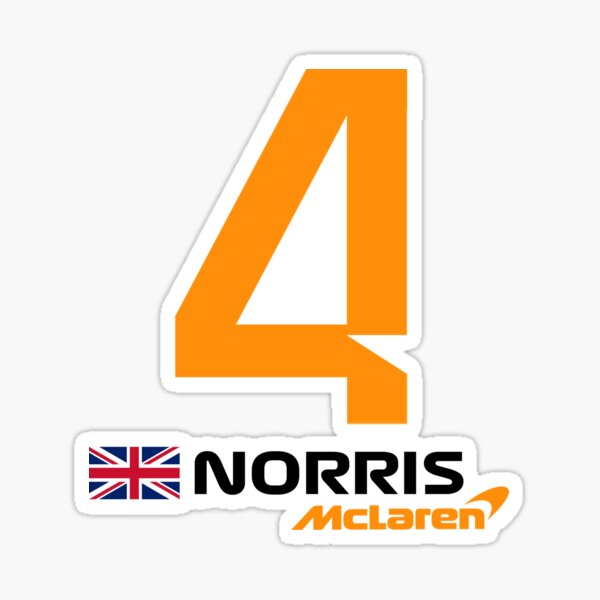 "F1 2022 Lando Norris 4 McLaren Racing" Sticker for Sale by ...