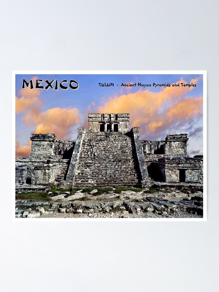 "MEXICO : Tulum Tourism Ancient Mayan Pyramids and Temples Ruins ...