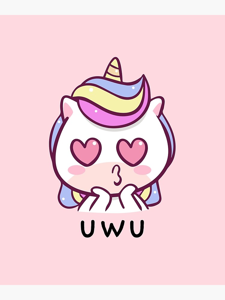 "Uwu" Poster for Sale by KonichiwaCutie | Redbubble