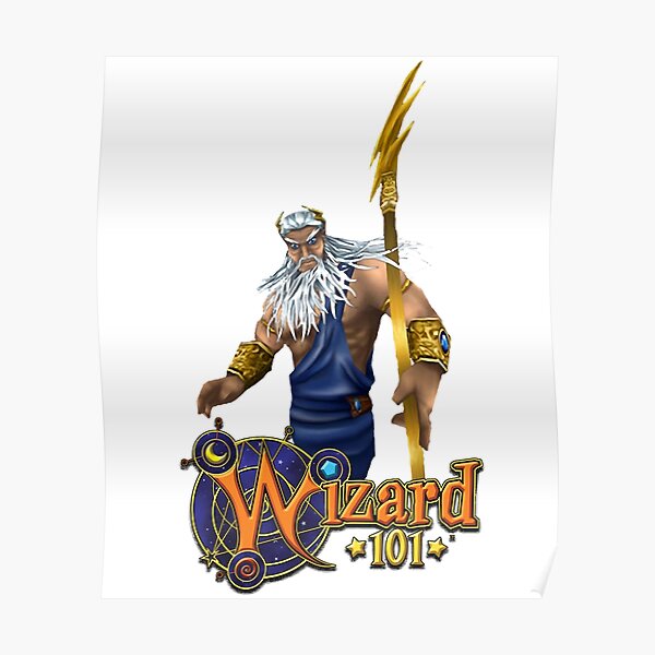"Wizard101 Zeus gift, Wizard 101 Zeus design " Poster for Sale by ...