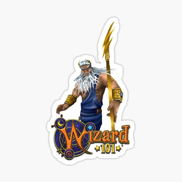 "Wizard101 Zeus gift, Wizard 101 Zeus design " Sticker for Sale by ...