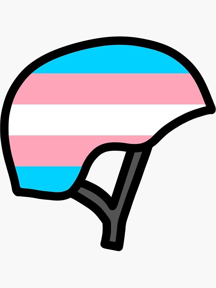 "Roller Derby Transgender Flag Helmet" Sticker for Sale by SARAHLAWLEY ...