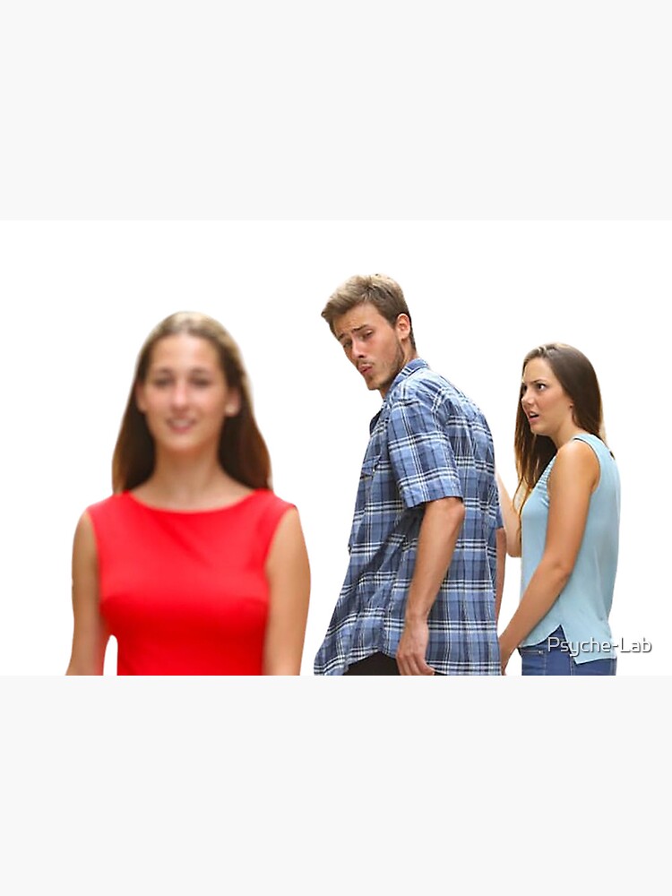 "Distracted Boyfriend meme" Art Board Print for Sale by Psyche-Lab | Redbubble