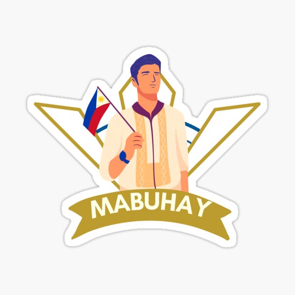 "Mabuhay Philippines Decal" Sticker for Sale by Dekal | Redbubble