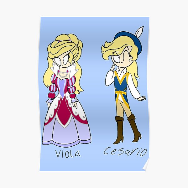 Viola And Cesario Poster For Sale By Djcalligrapher Redbubble