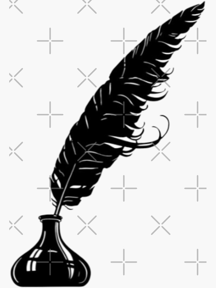 "Magic Quill and Ink" Sticker for Sale by WizardsWelcome | Redbubble