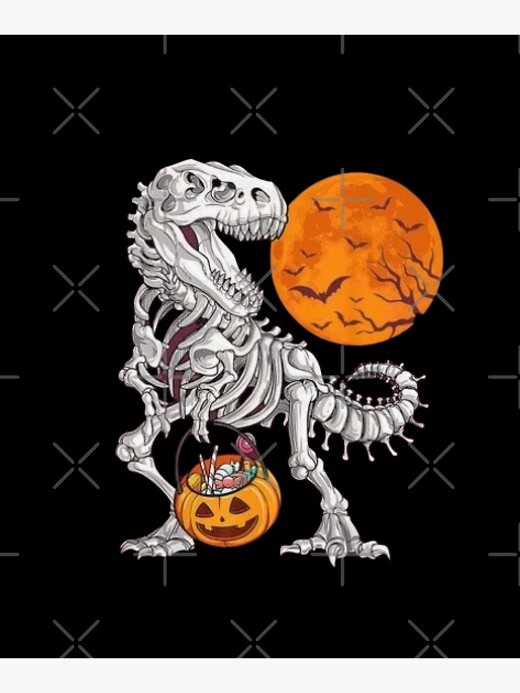 "Halloween for Boys Kids Dinosaur Skeleton T rex Scary, Spooky Saurus Rex, Cute Halloween ...
