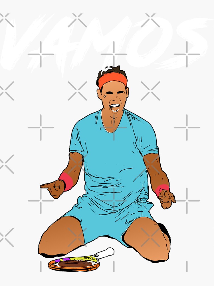 "Vamos Rafa Nadal" Sticker for Sale by maxximus86 | Redbubble