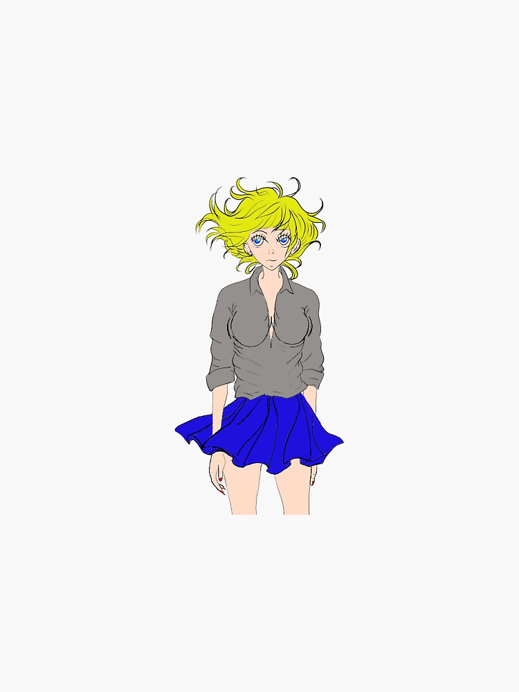 Manga Girl Sticker For Sale By Hookoo Redbubble