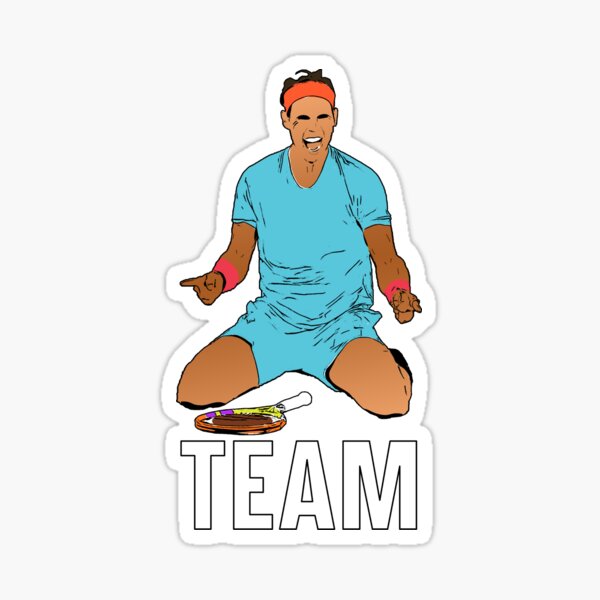 "Vamos Rafa Nadal" Sticker for Sale by maxximus86 | Redbubble